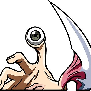 "Parasite hand peeker" Sticker for Sale by Diyanggostyle | Redbubble