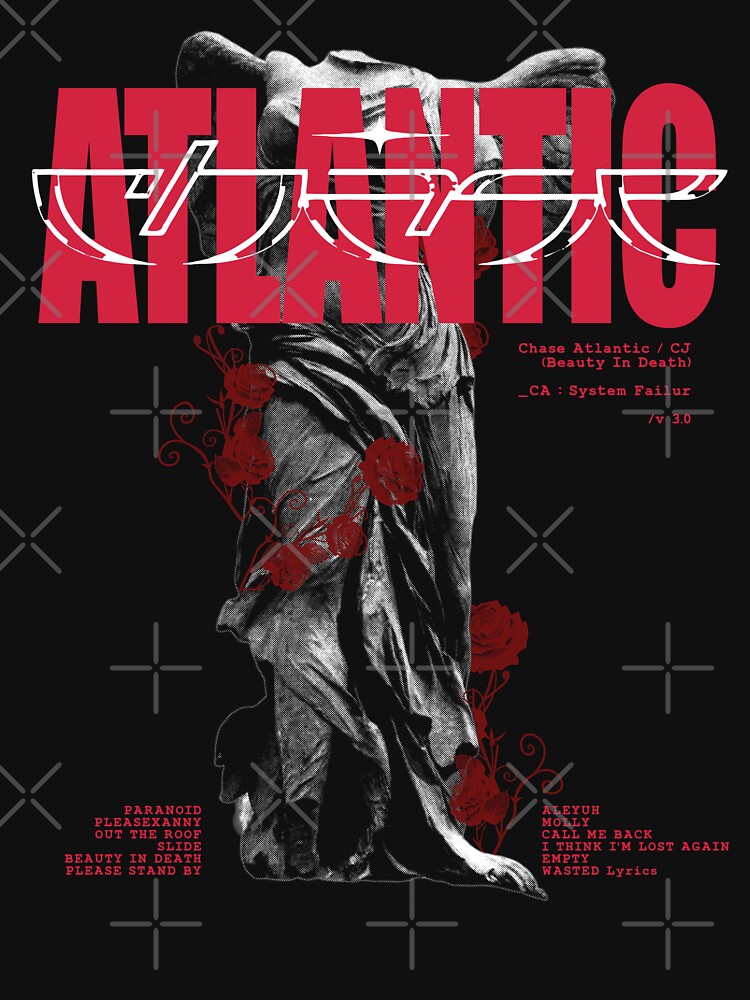 "Aesthetic Beaty in Death by Chase Atlantic Graphic Black" T-shirt for ...