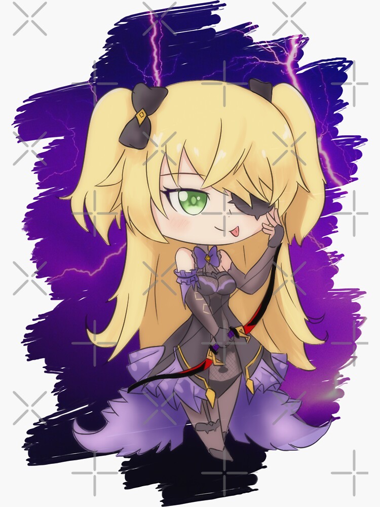 Sticker « Chibi Fischl - Genshin Impact », par MirageGalgamon | Redbubble