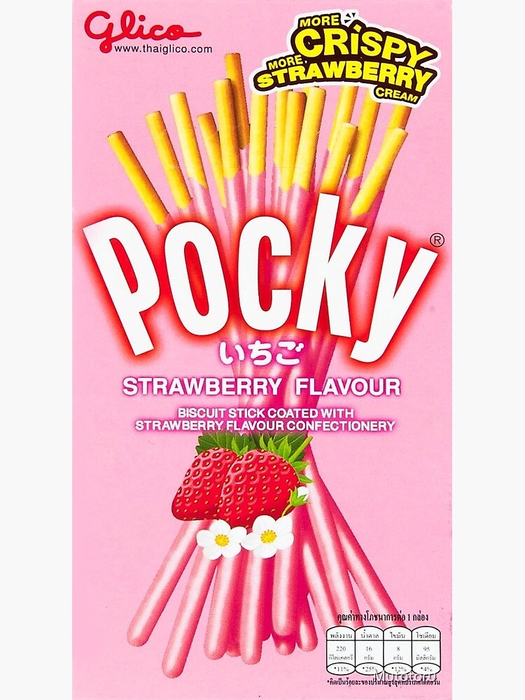 "POCKY Strawberry Flavour" Poster for Sale by Mutotoru | Redbubble