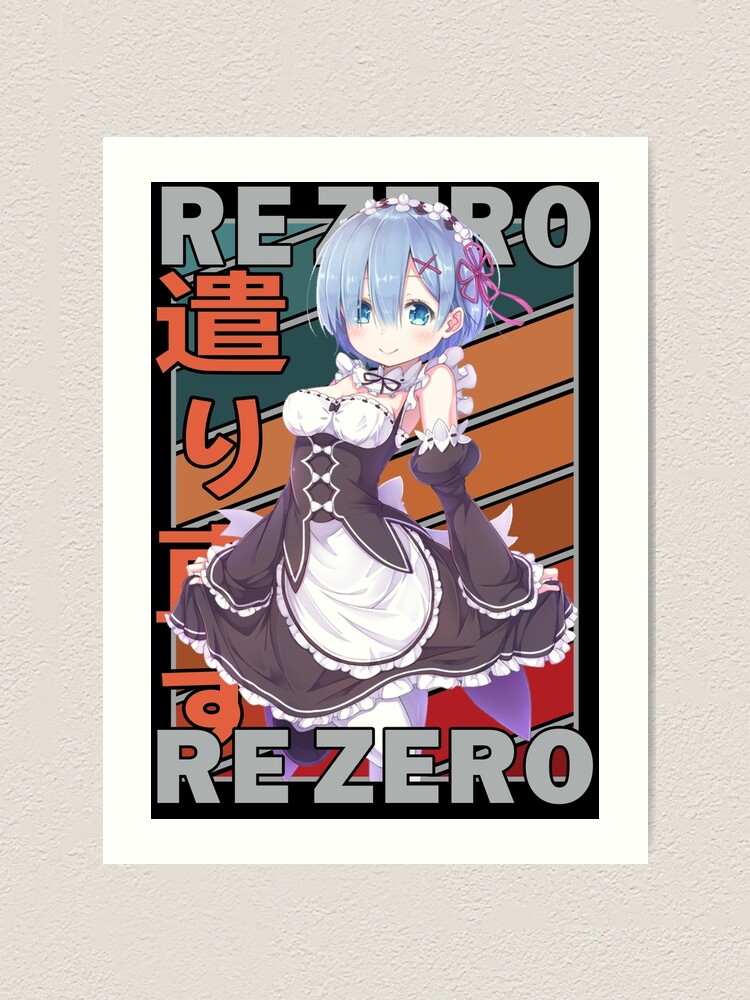 "Rem Re Zero Starting Life in Another World Vintage Color Palette ...