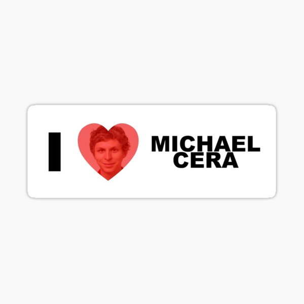"i heart michael cera Poster" Sticker for Sale by cbaron4501g | Redbubble