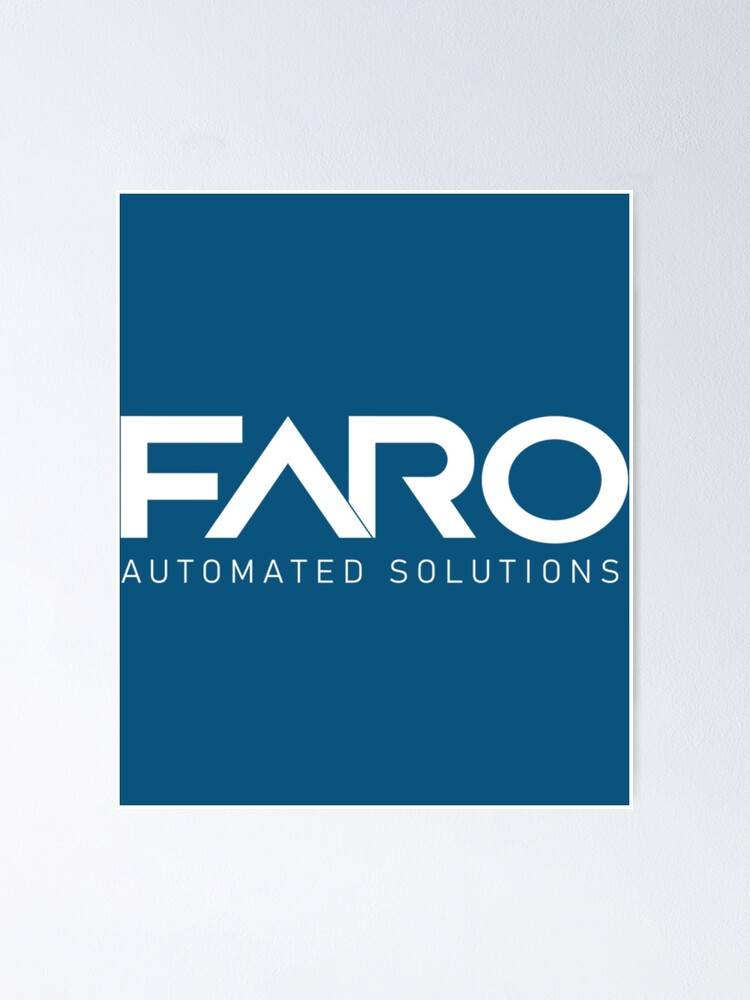 "Faro Automated Solutions Logo " Poster for Sale by hpgamerss | Redbubble