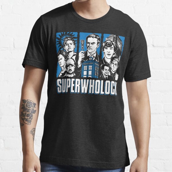 "Superwholock - Official Fandom" T-shirt for Sale by mebyme | Redbubble ...
