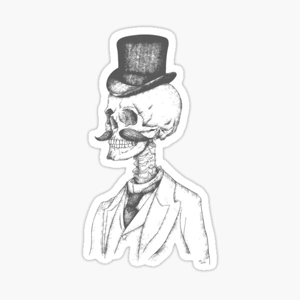 "Old Gentleman" Sticker for Sale by mikekoubou | Redbubble