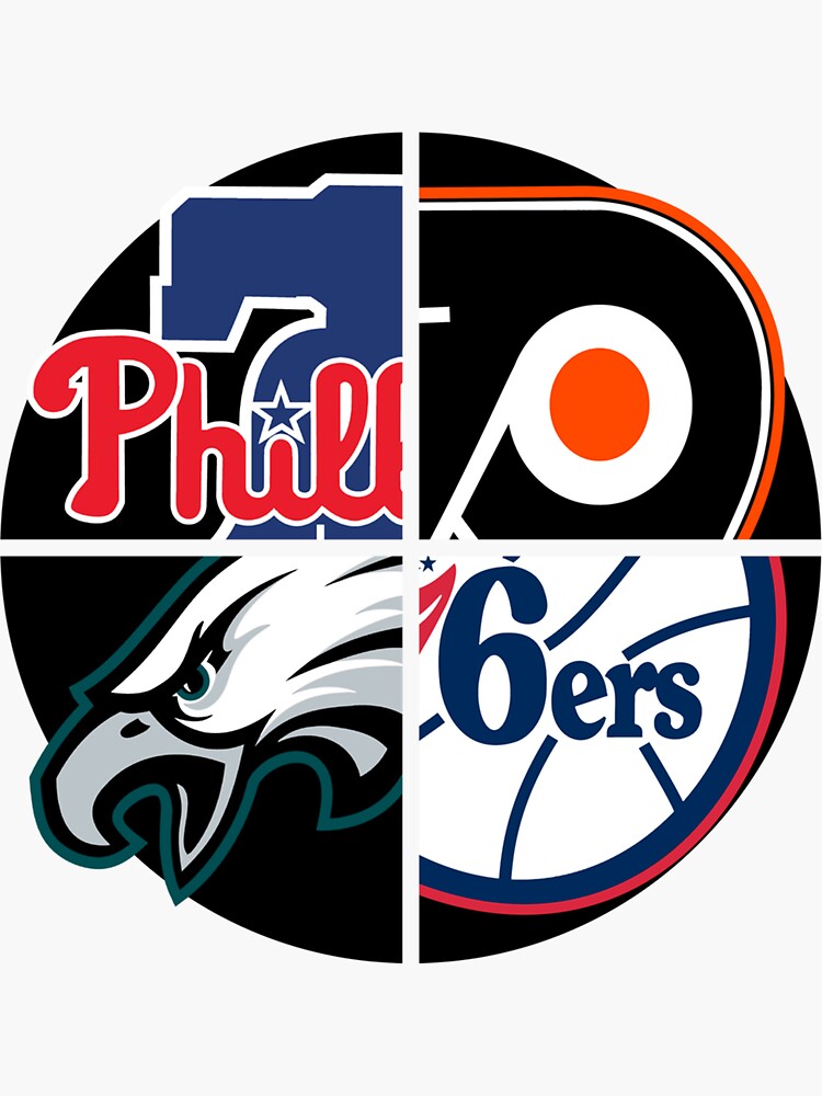 "Philadelphia Sports Quad Sticker" Sticker for Sale by rollinsale ...