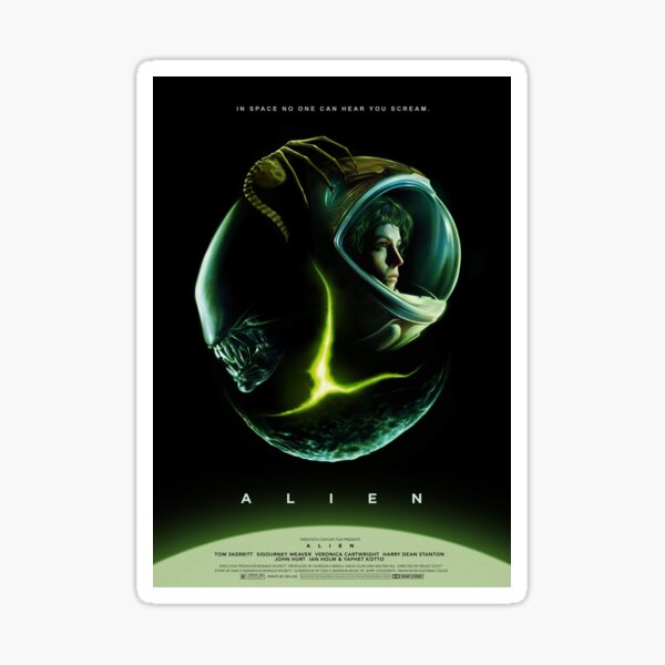 "Alien (1979)" Sticker by AlienFanArt | Redbubble