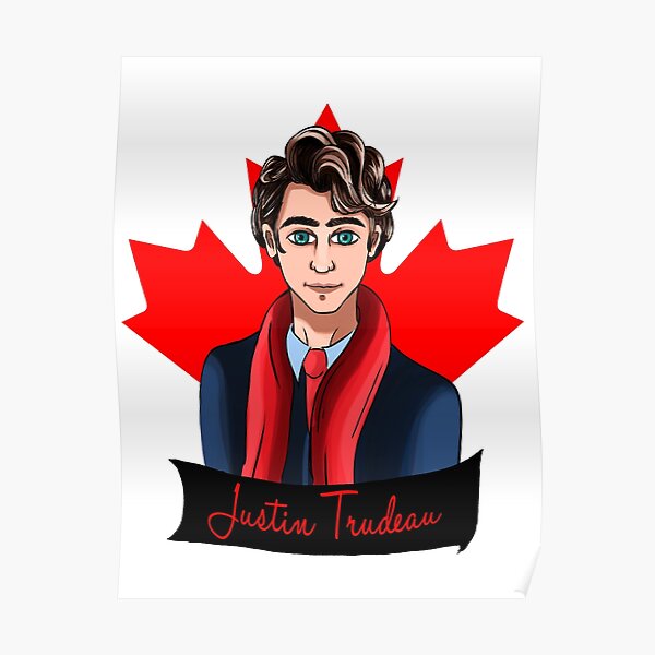 "Fanart Justin Trudeau" Poster for Sale by Artik | Redbubble