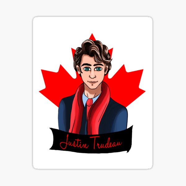 "Fanart Justin Trudeau" Sticker for Sale by Artik | Redbubble