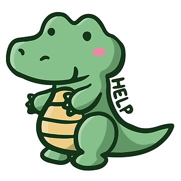 "Gator Help" Sticker for Sale by helpillust | Redbubble