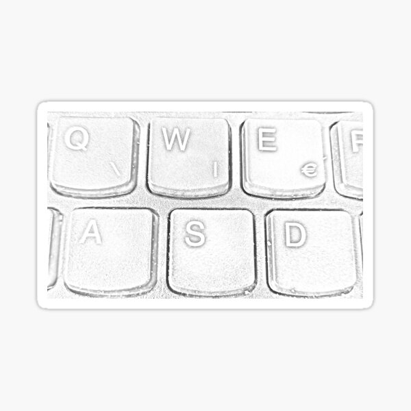 "Gaming Keyboard - WASD" Sticker by brko | Redbubble