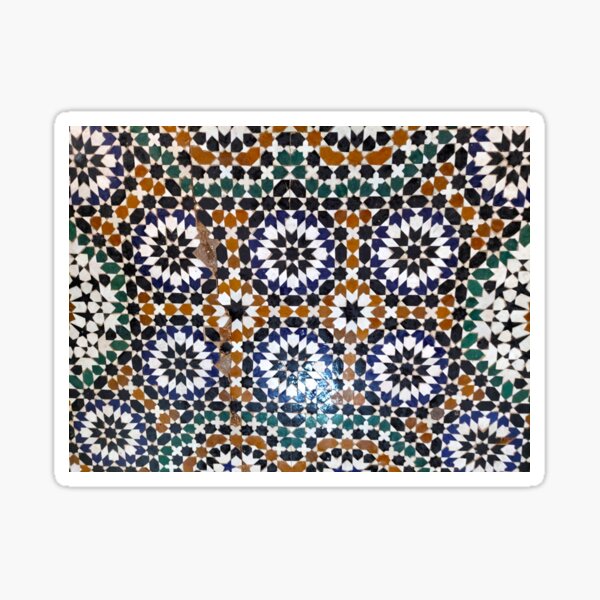 "Bahia Palace's Floor Mosaic" Sticker by SuperiorGift | Redbubble