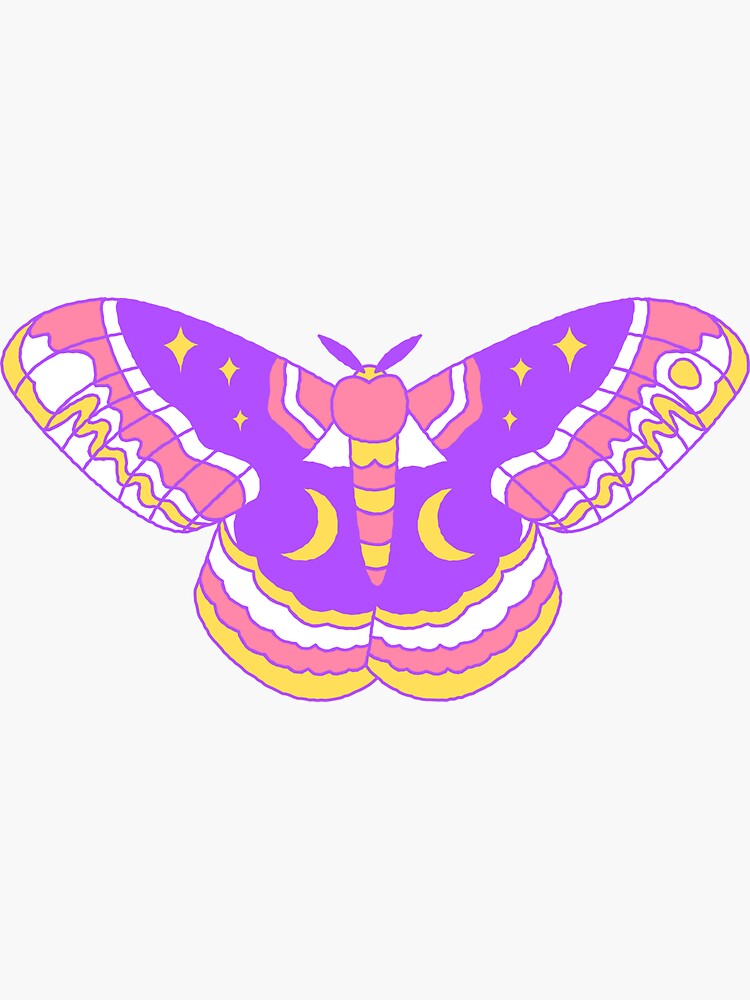 "Subtle Pangender Pride Flag, Aesthetic Discreet Pangender Moth, LGBTQ ...