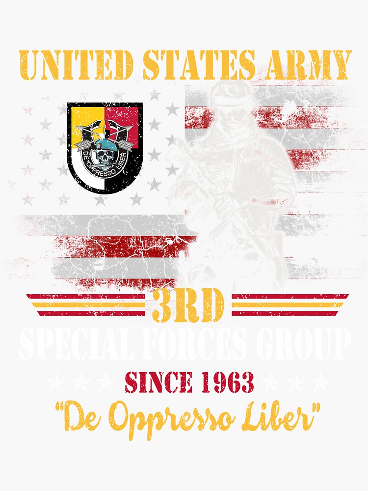 "US Army 3rd Special Forces Group VintageSince 1963 "De Oppresso Liber ...