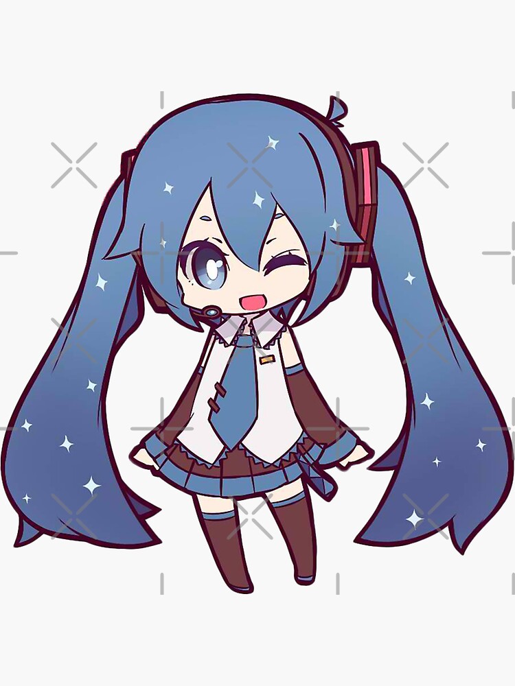 "anime hair" Sticker by Microlax54 | Redbubble