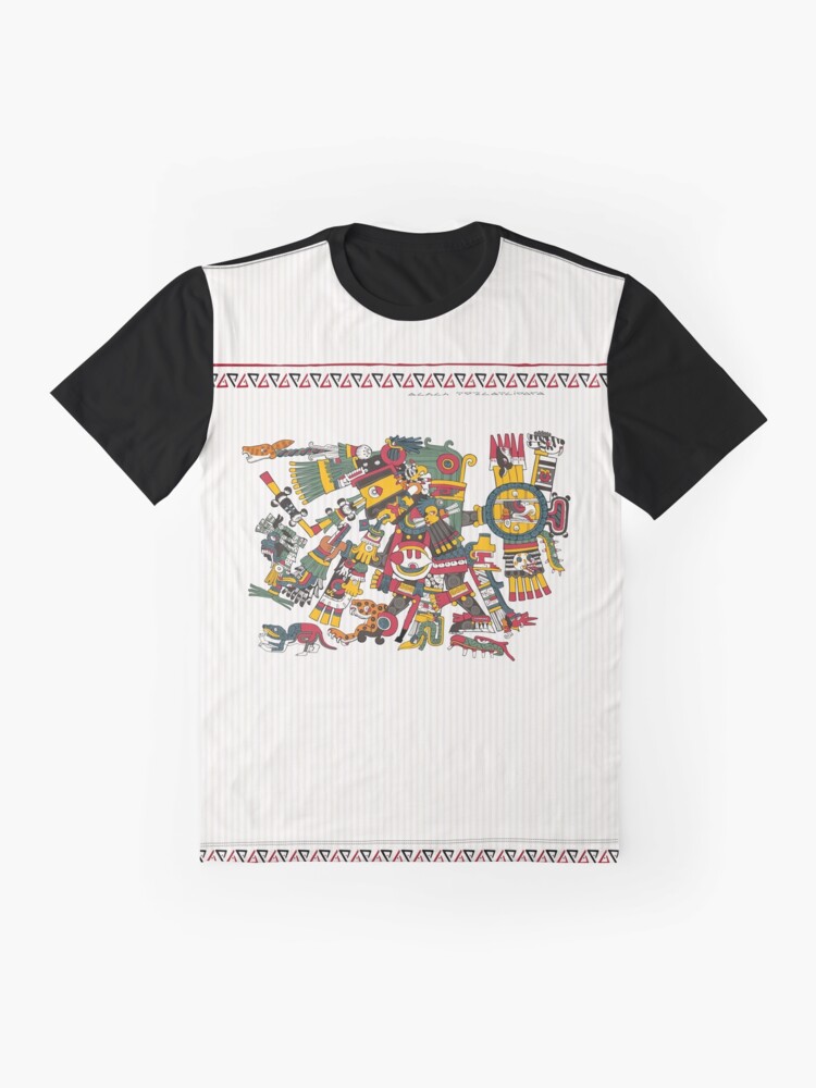 "Black Tezcatlipoca - Aztec Graphic T-Shirt" T-shirt for Sale by ...