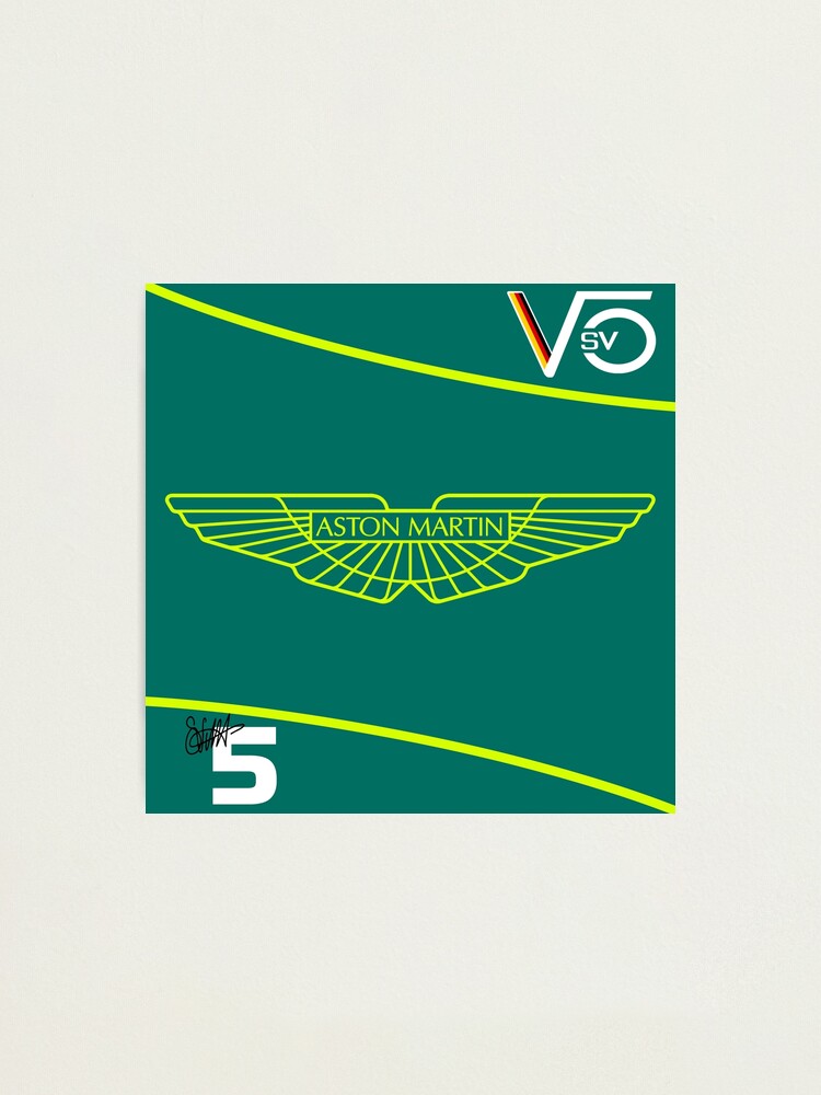 "Sebastian Vettel 5 Aston Martin F1 2022" Photographic Print for Sale ...