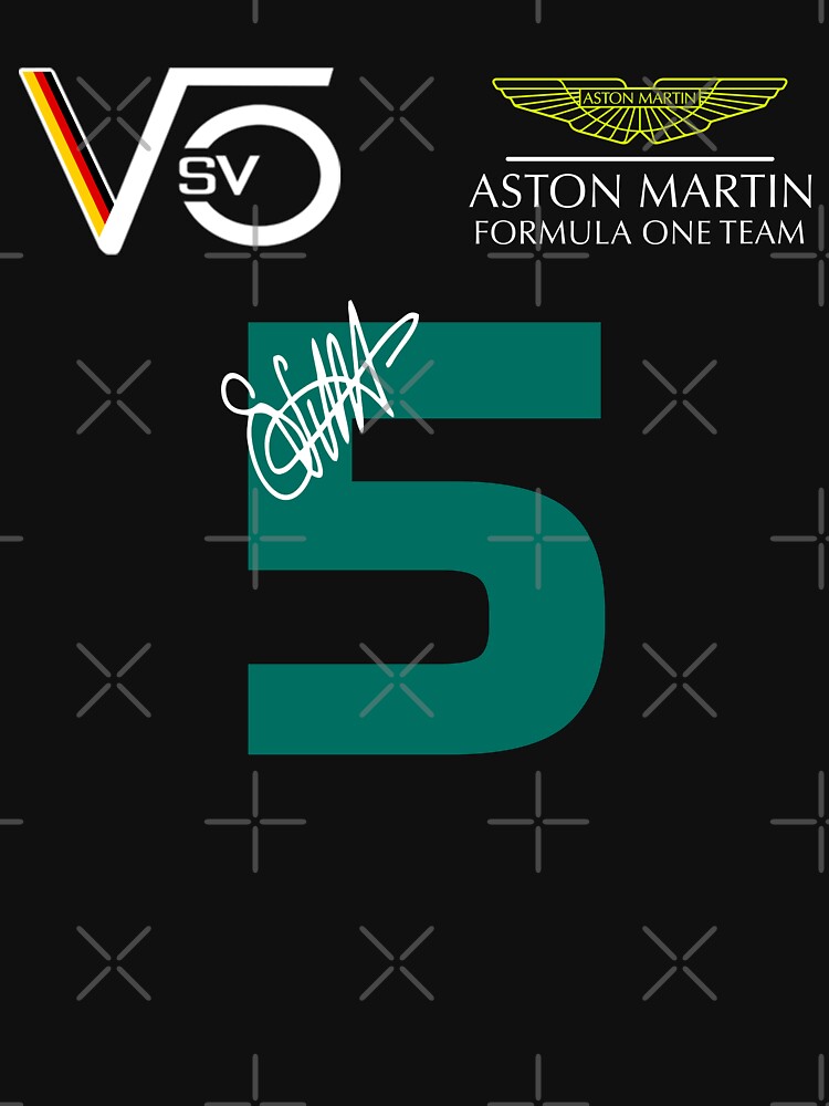 "Sebastian Vettel 5 Aston Martin F1 2022" T-shirt for Sale by ...