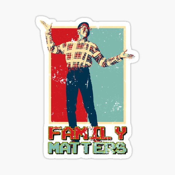 "family matters retro " Sticker by RachelBoelke | Redbubble