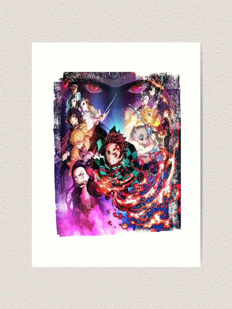 "Kimetsu no Yaiba Demon Slayer" Art Print for Sale by ZouhairRi | Redbubble