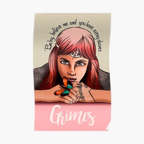 "Grimes Fanart" Poster von Artik | Redbubble