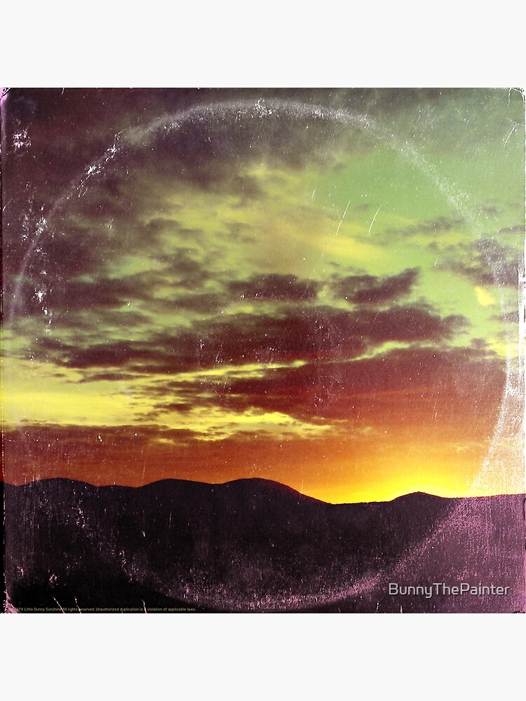 "American Sunset As Vintage Album Art" Poster by BunnyThePainter ...