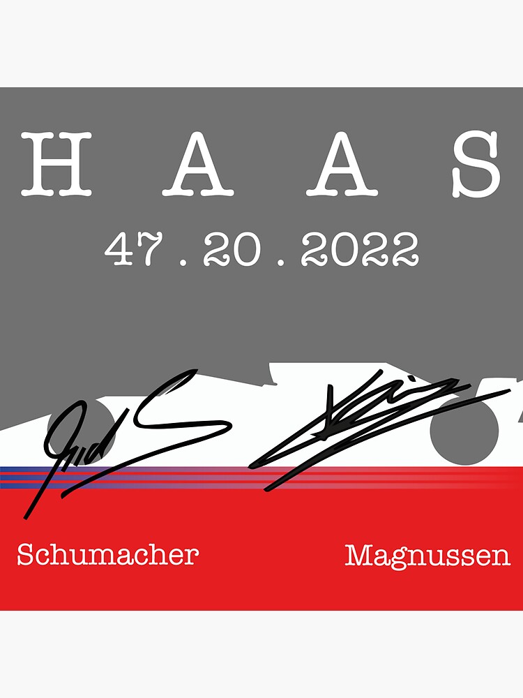 "2022 Haas Formula One Campaign" Sticker for Sale by ABFormula1 | Redbubble