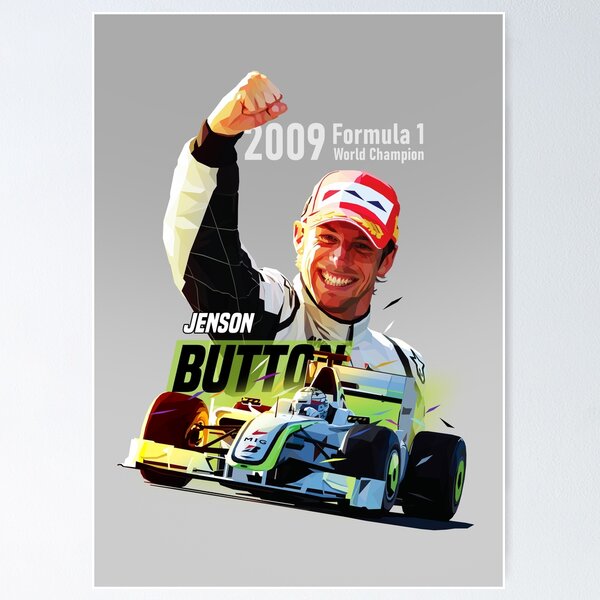 "Low Poly Jenson Button" Poster for Sale by pxlG | Redbubble