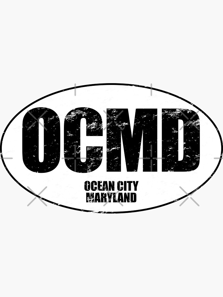 "Distressed OCMD Sticker" Sticker by TeeArcade84 | Redbubble