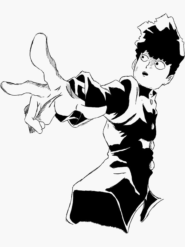 "Cool Mob Psycho" Sticker for Sale by LnS-Mangart | Redbubble