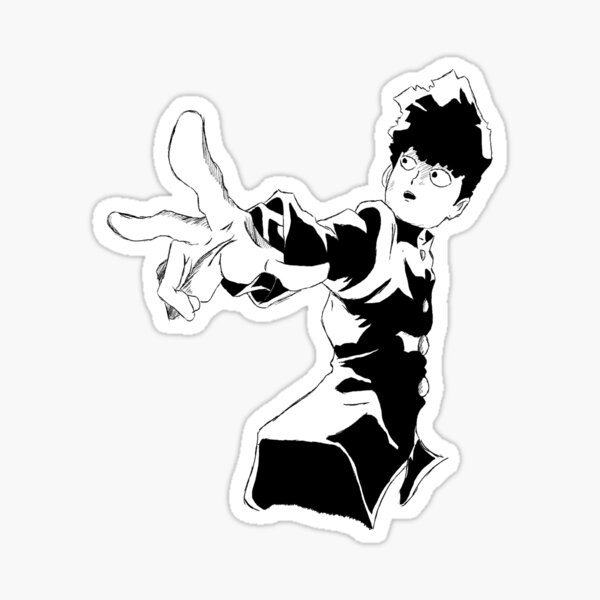 "Cool Mob Psycho" Sticker for Sale by LnS-Mangart | Redbubble