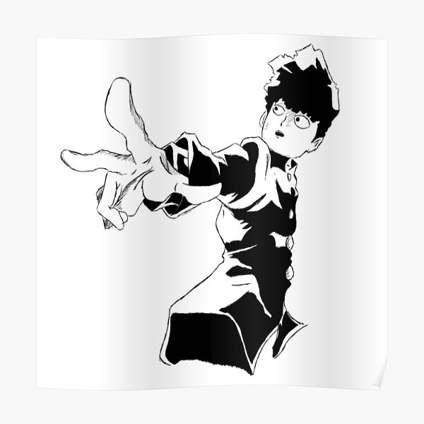 "Cool Mob Psycho" Poster for Sale by LnS-Mangart | Redbubble