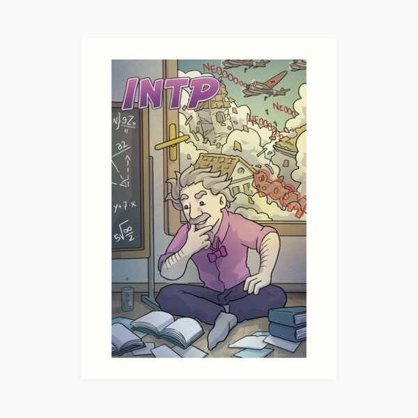 "INTP MBTI.comics character" Art Print by mbticomics | Redbubble
