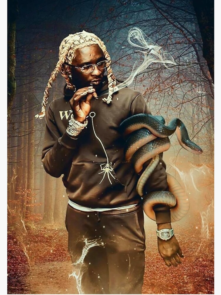 "Young Thug - Slatt Slime Thugger " Sticker by rykerbecket | Redbubble