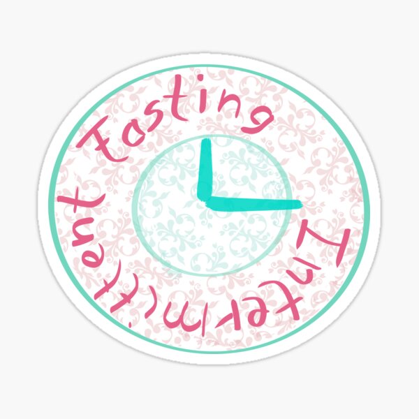 "Intermittent Fasting Time" Sticker for Sale by IrisRichardson | Redbubble