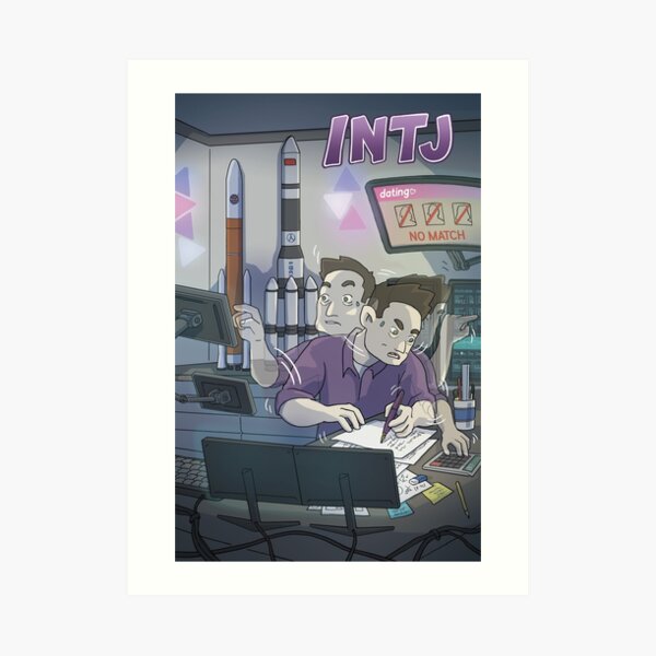 "INTJ mbti.comics character" Art Print by mbticomics | Redbubble