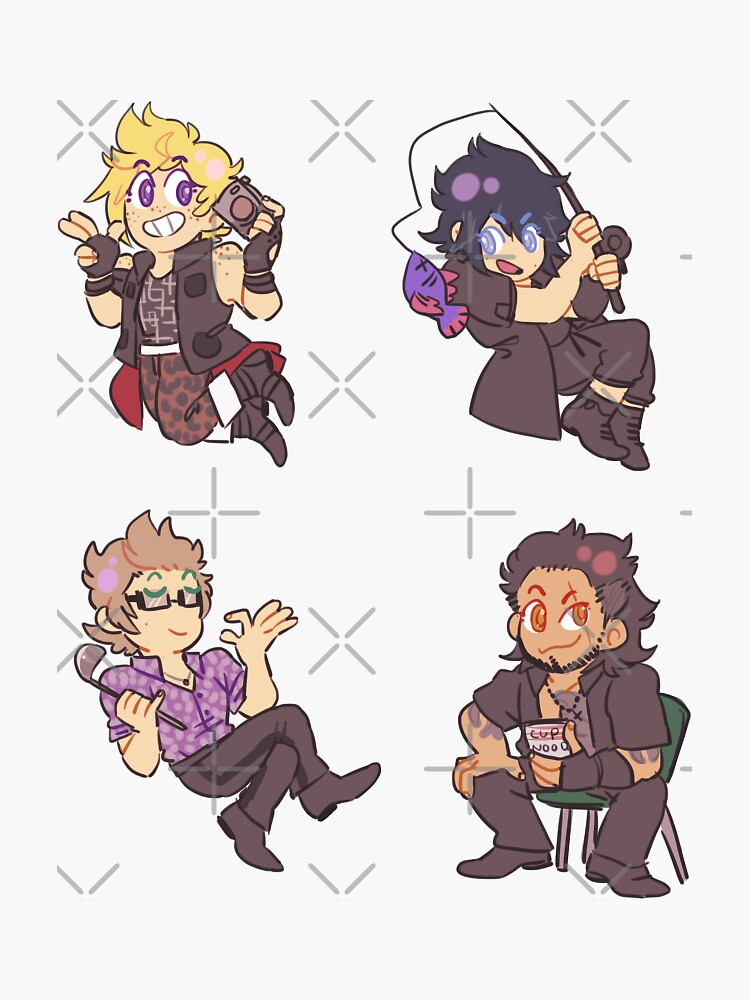 "FFXV sticker set !" Sticker for Sale by s0bk | Redbubble