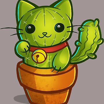 "Cat-tus can be cute" Sticker for Sale by RemcoBakker | Redbubble