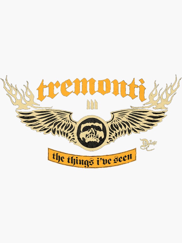 "heavy metal band best selling logo tremonti" Sticker by smarconimrc ...