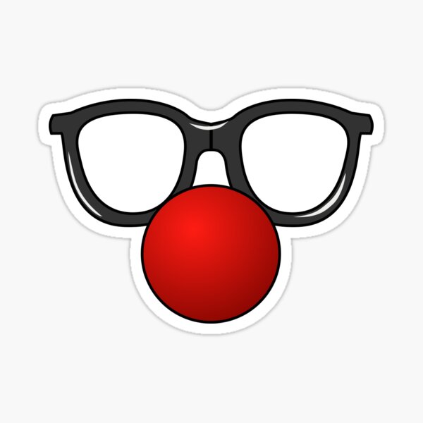 "Red Nose Day 2022 tk maxx with Cute Glasses" Sticker for Sale by Black ...