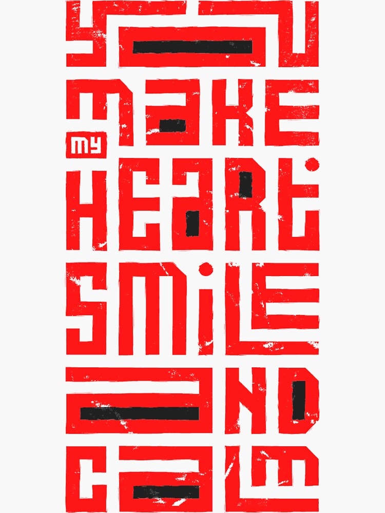 "you make my heart smile and calm" Sticker for Sale by HB2204 | Redbubble