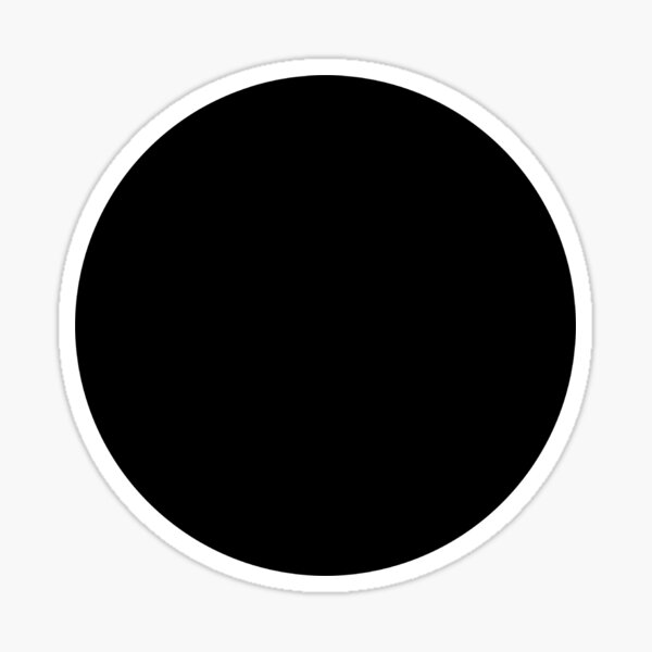 "Black circle " Sticker for Sale by SaPiVa | Redbubble