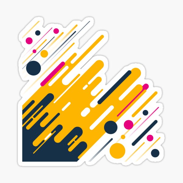 "Abstract Modern Multi Color" Sticker for Sale by SlatkaTajna | Redbubble