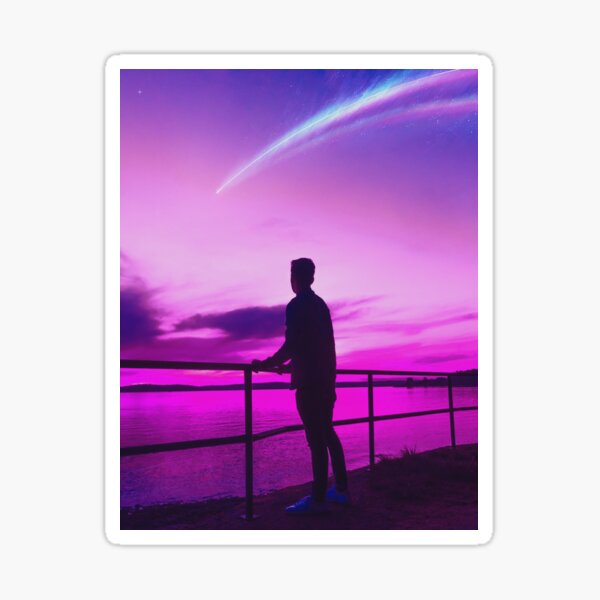 "Your Name" Sticker by klajdart | Redbubble