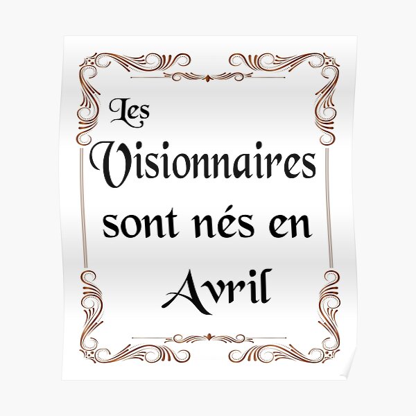 "April Visionaries" Poster by dakidesigner | Redbubble