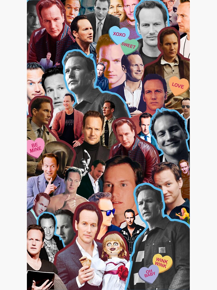 "Patrick Wilson collage " Sticker by UglyCollages | Redbubble