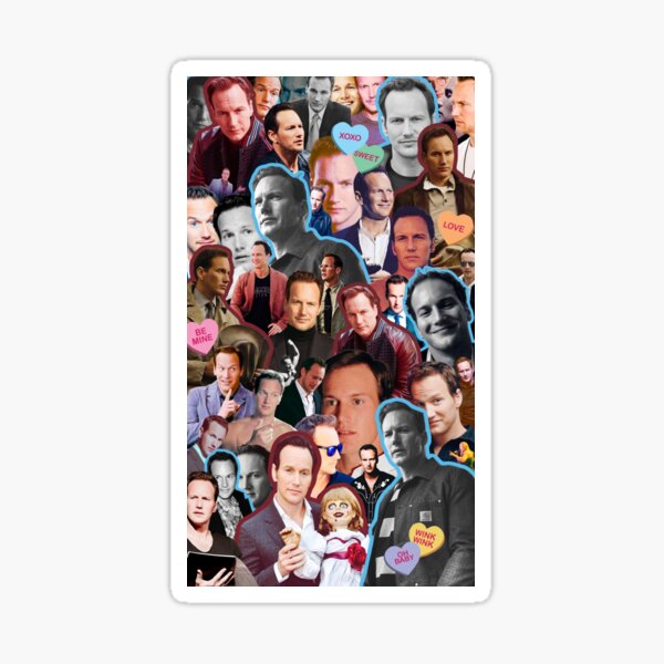 "Patrick Wilson collage " Sticker by UglyCollages | Redbubble