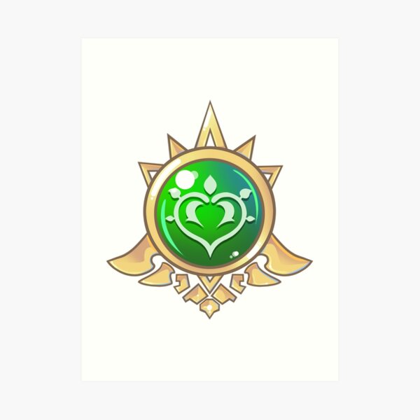 "Genshin Impact - Fan art - Mondstadt Dendro Vision" Art Print for Sale ...