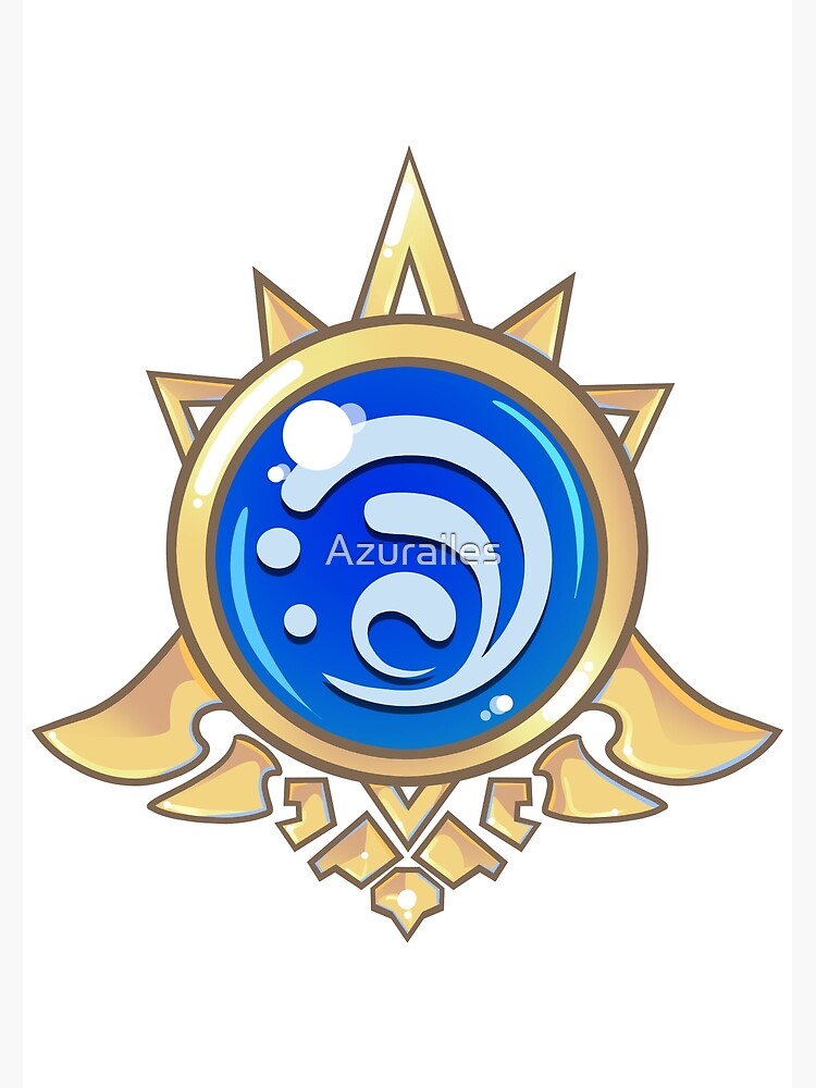 "Genshin Impact - Fan art - Mondstadt Hydro Vision" Art Print for Sale ...