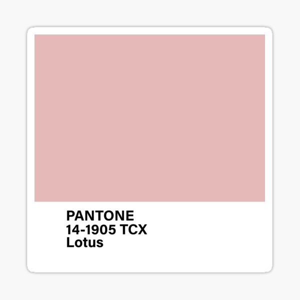 "pantone 14-1905 TCX Lotus, pink" Sticker by princessmi-com | Redbubble